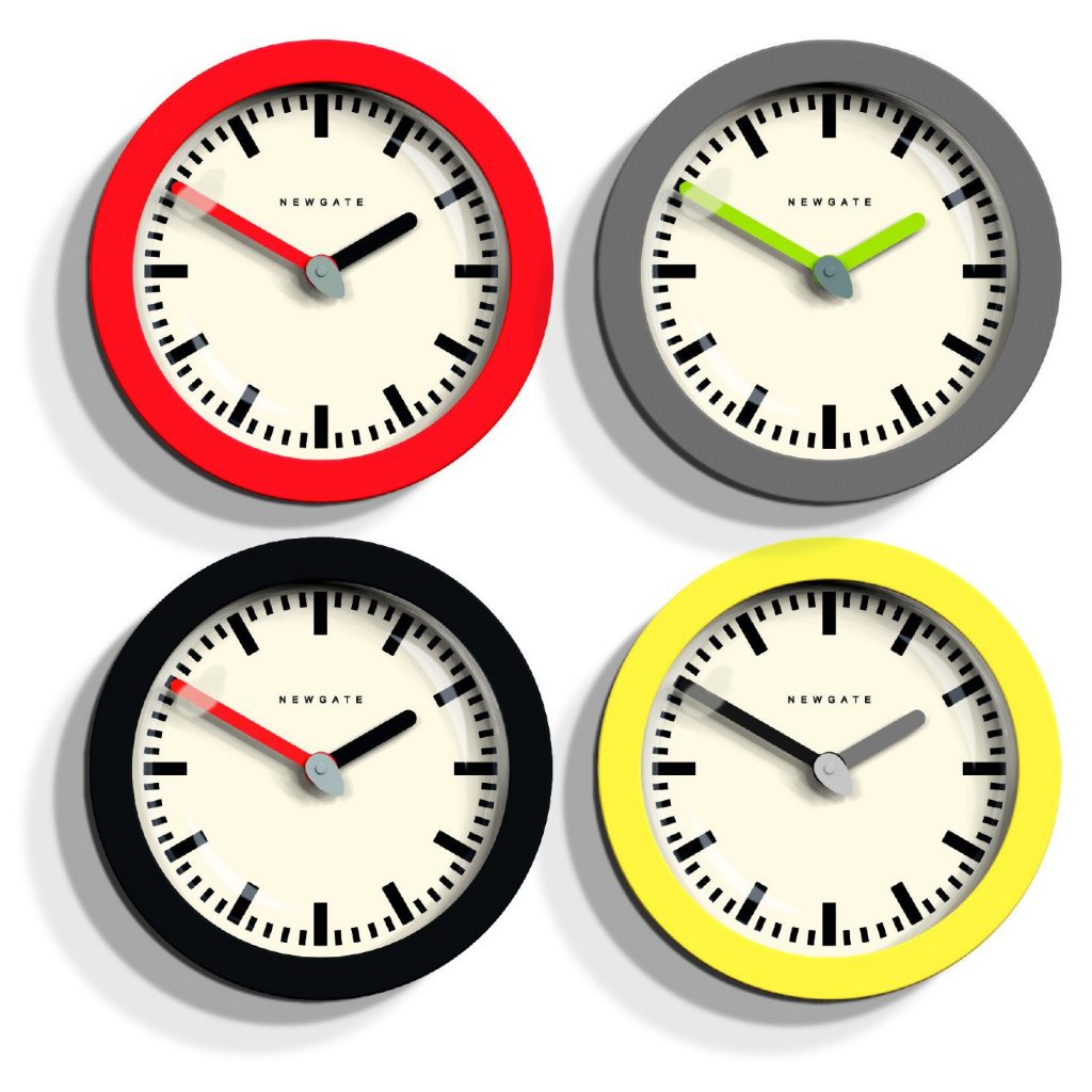 Colorful and Bold Pop Art "Andromeda" Wall Clocks by Newgate - ML